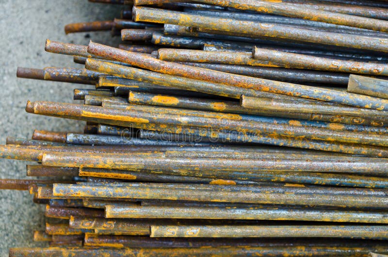 Old iron stick with rust stock photo. Image of iron, spire - 25892272