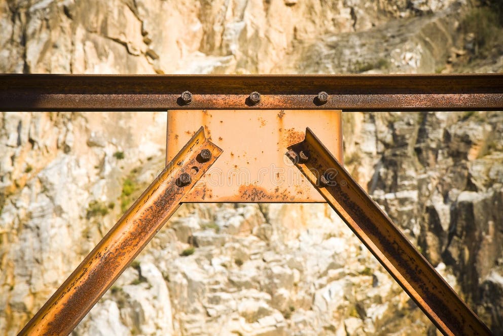 Old iron structure with stock image. Image of assemblage - 54369395