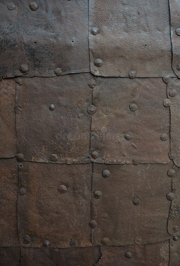 The Old Iron Wall of a Building Stock Image - Image of texture, vintage ...