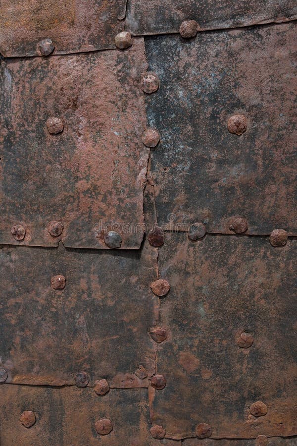 The Old Iron Wall of a Building Stock Image - Image of textured, rust ...