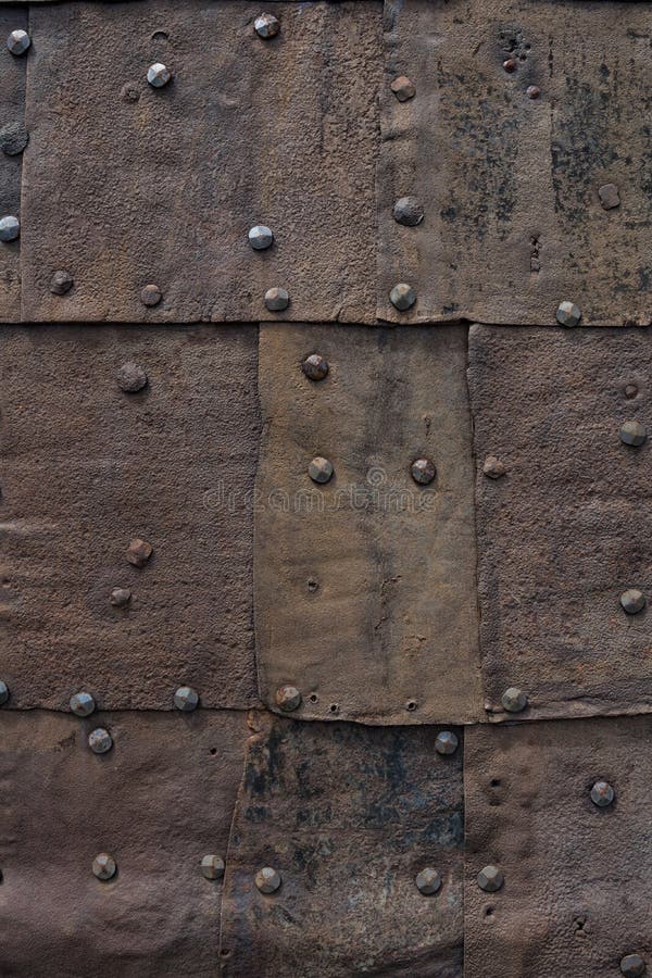 The Old Iron Wall of a Building Stock Image - Image of door, spike ...