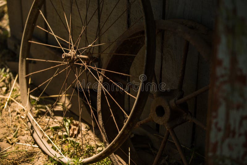 Old iron wheels stock photo. Image of ring, farm, iron - 101296206