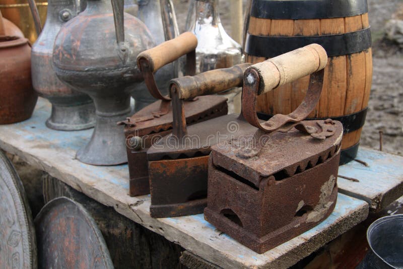 Old irons stock image. Image of rust, hard, irons, tool - 12527191