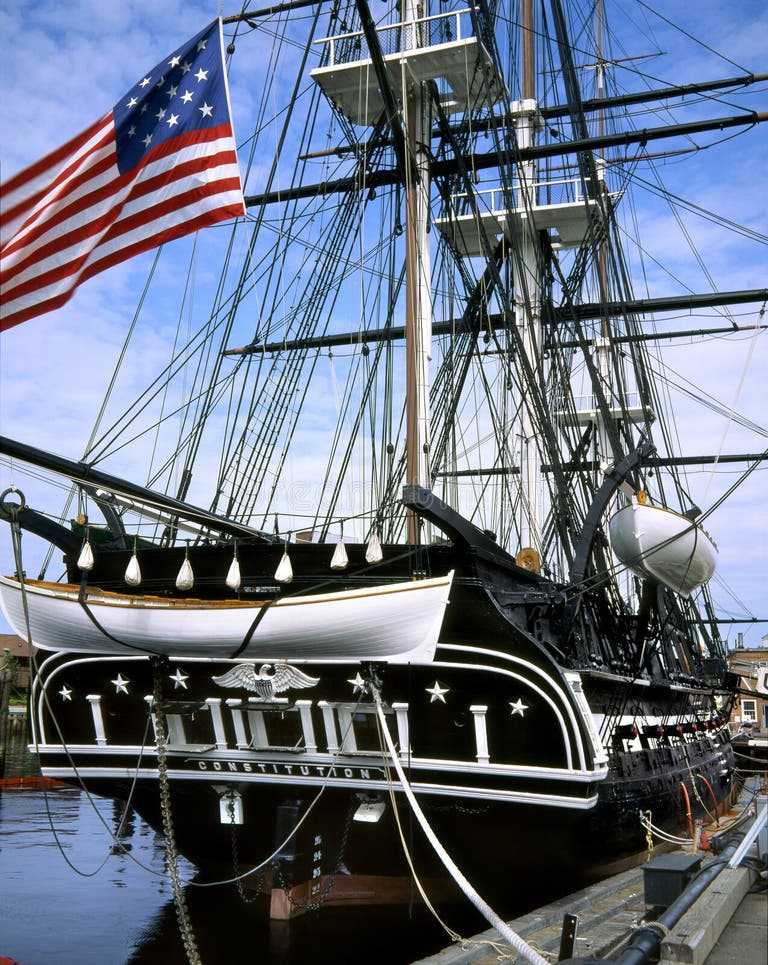 Old Ironsides Sailing Boston Harbor Stock Photos - Free & Royalty-Free ...