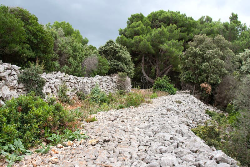 Old island gravel path stock image. Image of island, walking - 46597989