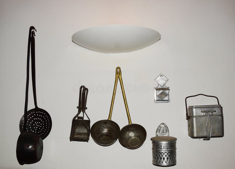 Old Italian Kitchen Equipment Stock Image - Image of food, beverages ...