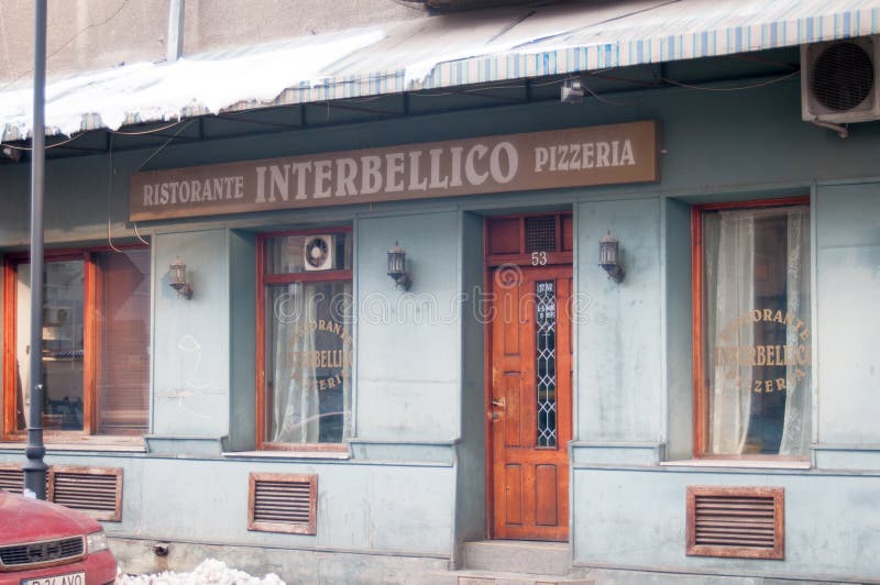 Old italian restaurant editorial photography. Image of mall - 50093292