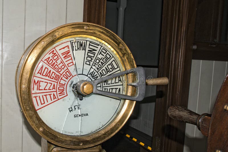 Old Italian Ship Speed Control Stock Image - Image of cord, ocean: 39150449