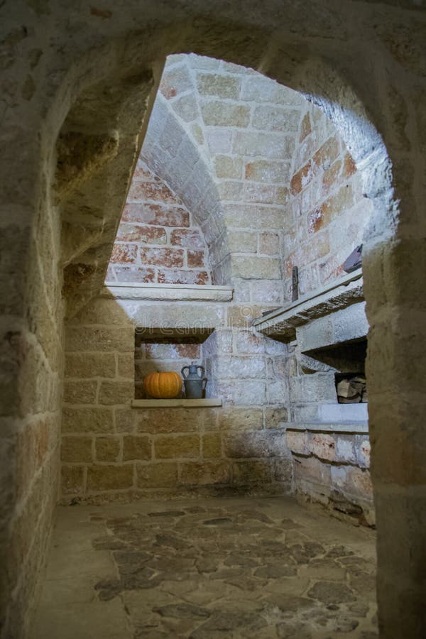 Old italian stone room stock photo. Image of architecture - 48648954