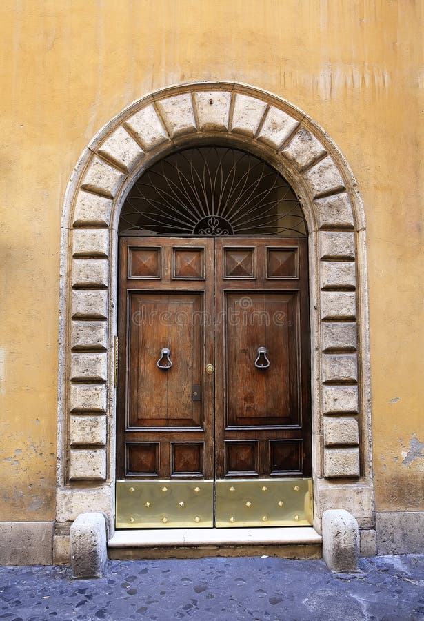 Vintage italian front door stock image. Image of front - 13579785