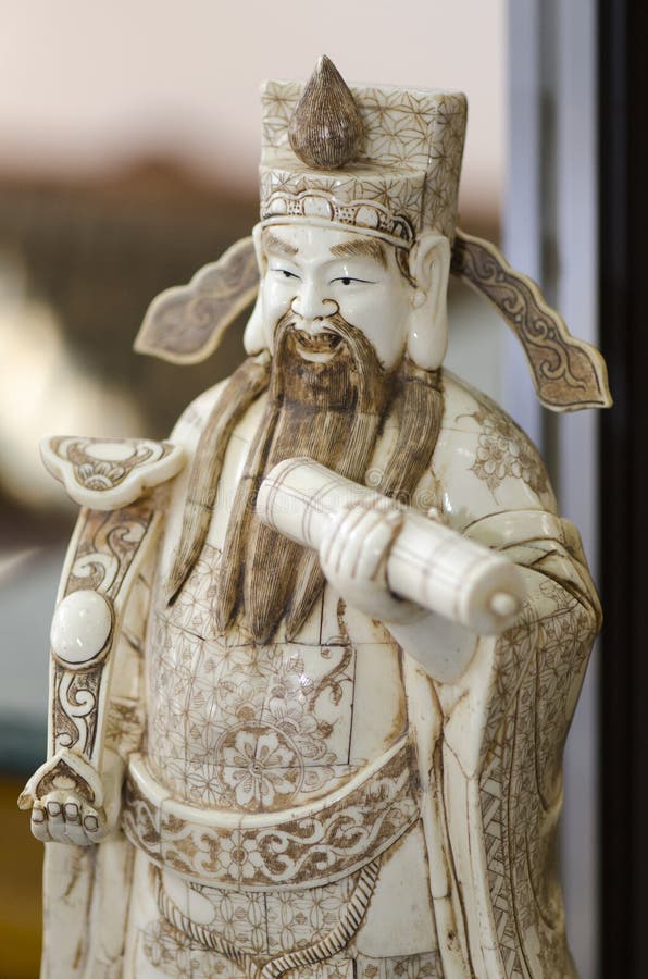 Old ivory statuette stock photo. Image of cult, museum - 33920852