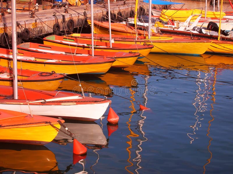 Old Jaffa Port - Boating Station. Stock Image - Image of mediterranean ...