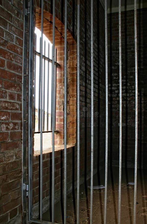 Old Jail Cell Door And Window Stock Image - Image of jail, brick: 17155849