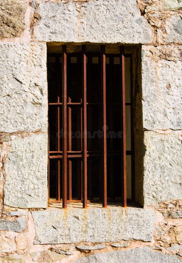 Sunshine Shining in Prison Cell Window Stock Illustration ...