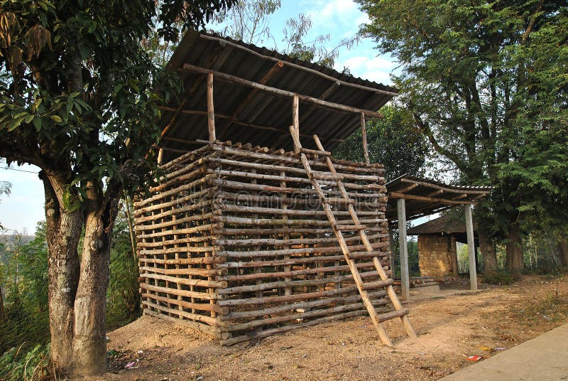 Old Jail Wood at Countryside Stock Image - Image of asia, soldier: 65517559