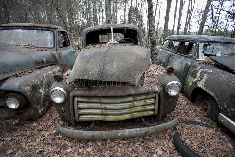 Old Jalopy stock image. Image of rusty, yard, classic - 96291947