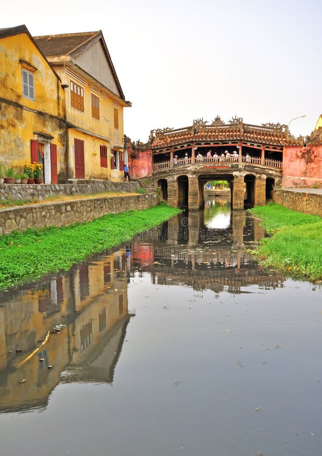 Old Japanese Bridge in Hoi an Stock Photo - Image of asia, river: 53387664