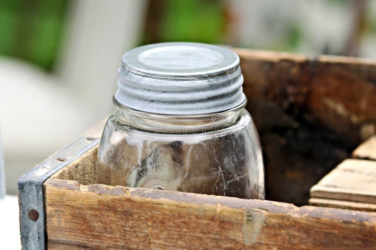Old Jar in Box stock image. Image of fragile, mason, breakable - 21224883