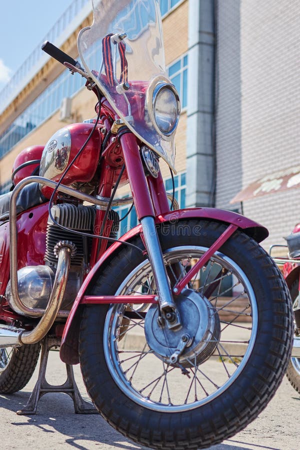 Old Jawa Red Motorcycles. Cheboksry, Russia, 05/09/2019 Editorial ...