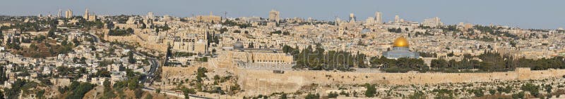 Old Jerusalem Panorama stock image. Image of judaism - 11833471