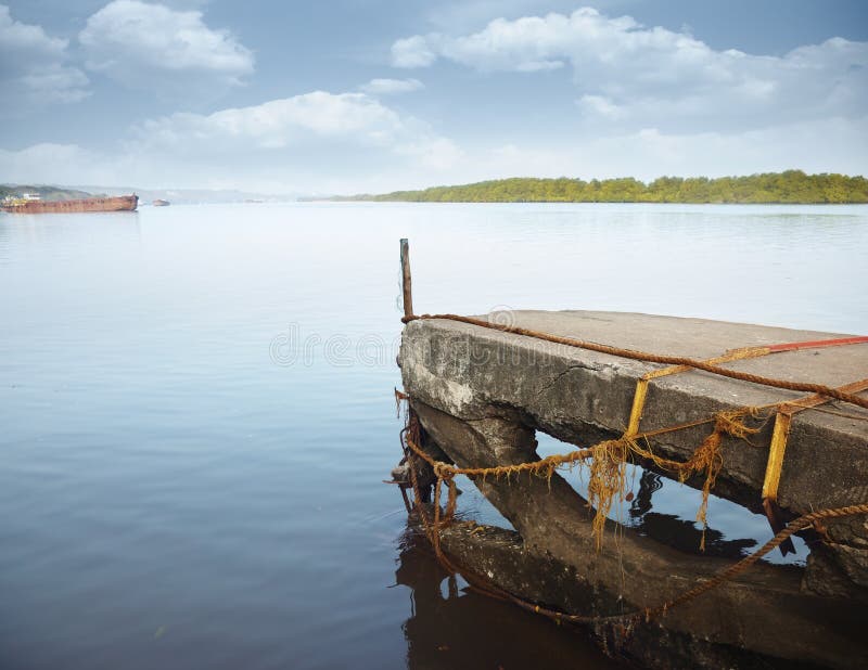 Old jetty stock photo. Image of services, place, barge - 13461090