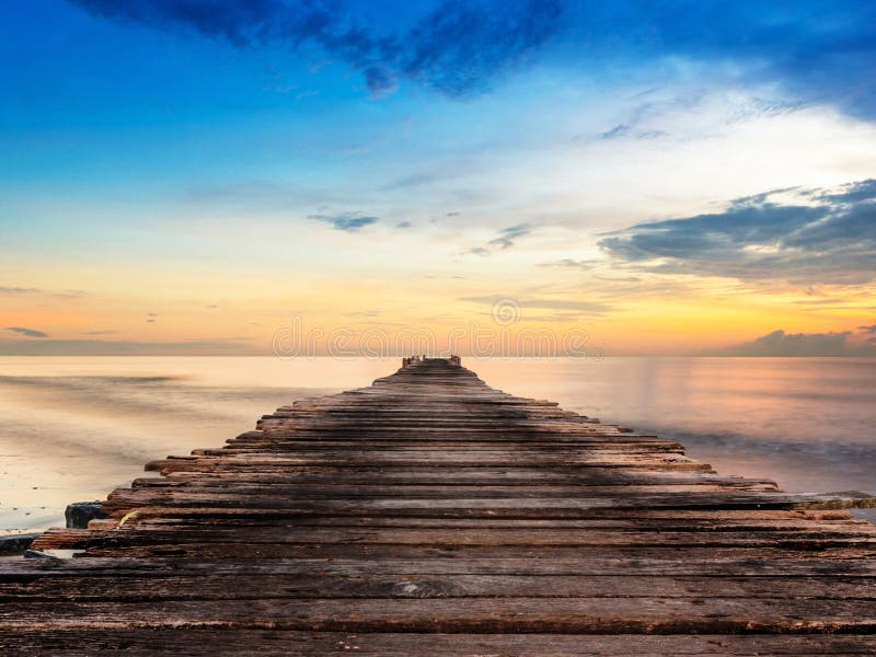 Old jetty at beach stock photo. Image of jetty, summer - 45382890