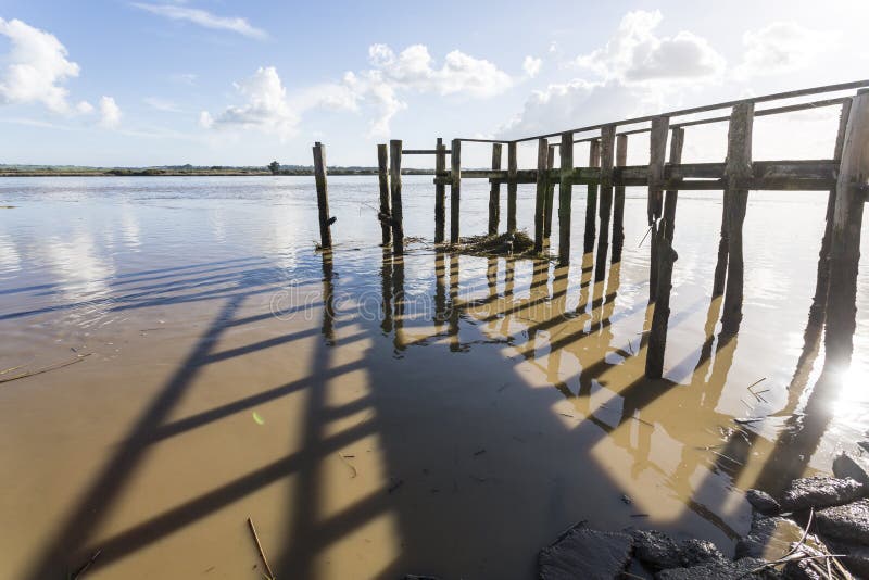 Old Jetty stock image. Image of wharf, disrepair, pilings - 41642935