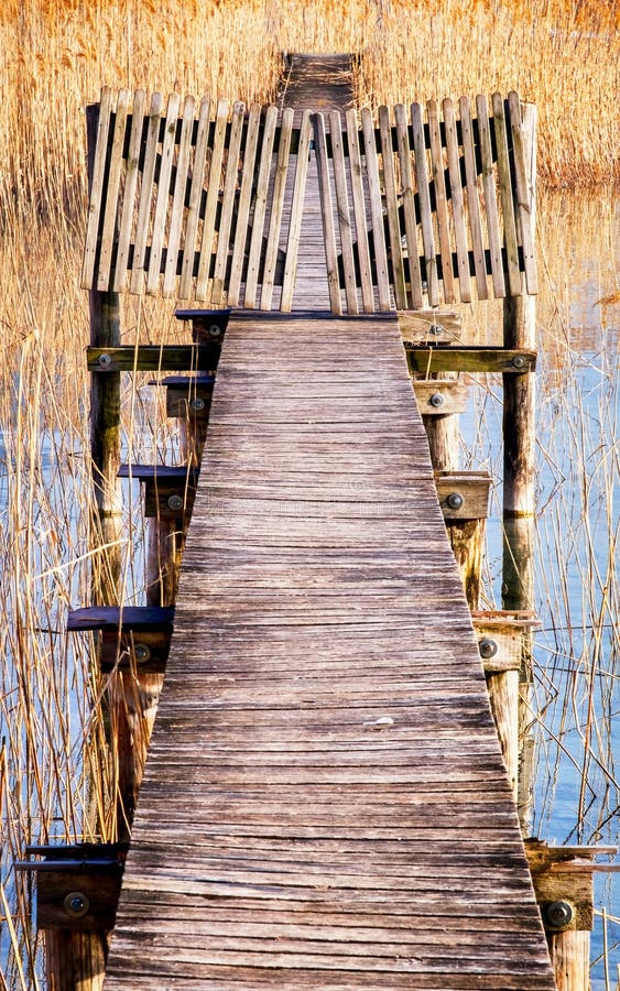 Old jetty stock image. Image of fence, river, bridge - 69505349
