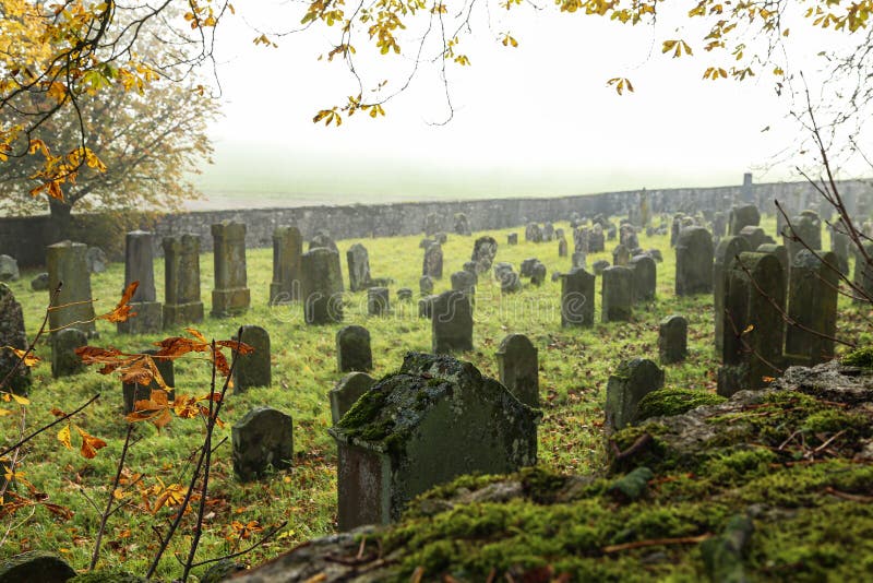 Old Jewish Cemetery in Germany on an Autumn Day Stock Image - Image of ...