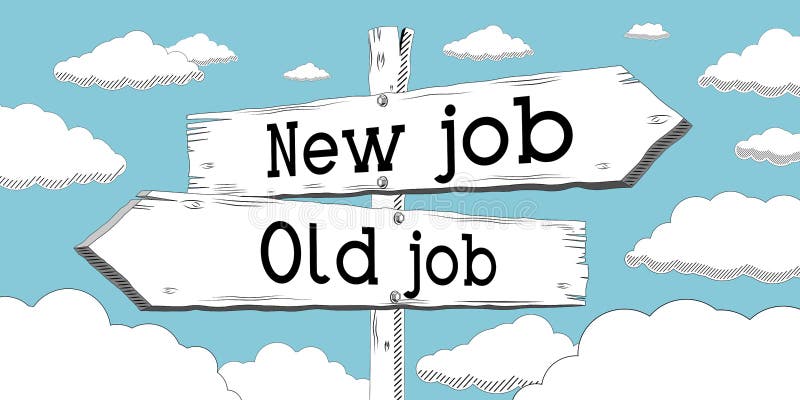 Old Job New Job Stock Illustrations – 704 Old Job New Job Stock ...