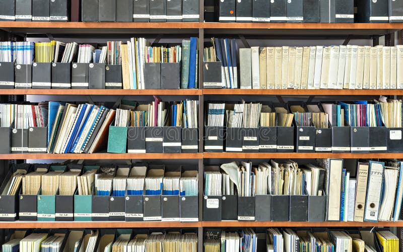 Library with Many Shelves and Books Stock Photo - Image of college ...