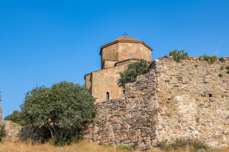 Old Jvari Monastery in Mtskheta in Georgia Stock Image - Image of ...