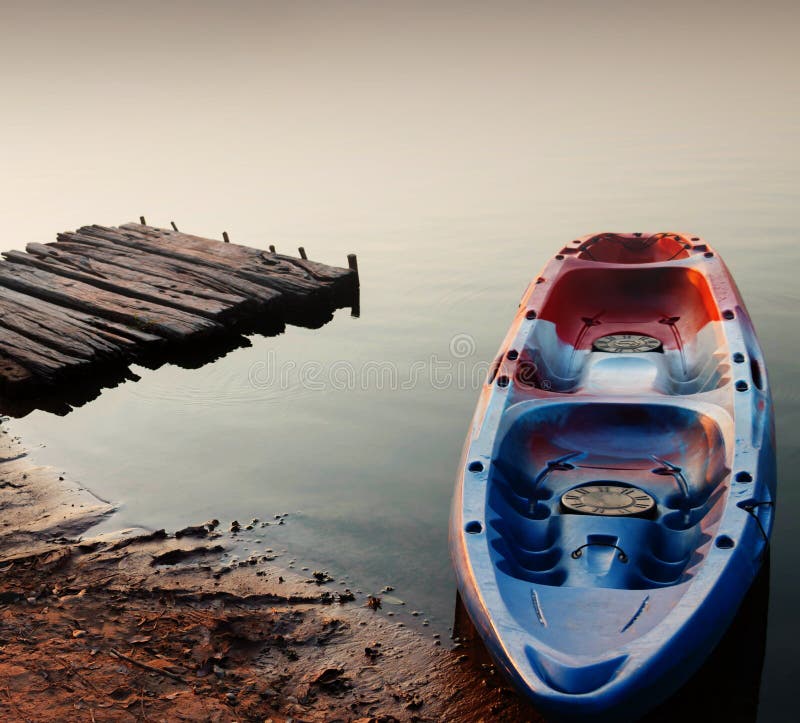 Old kayak boat stock photo. Image of outdoor, water, relax - 86630362