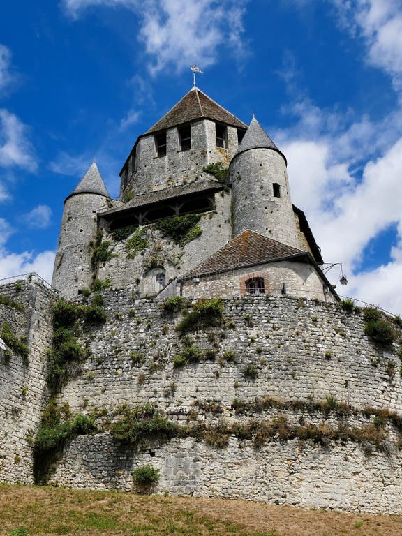 The Old Keep Called “Tour César” in Provins Stock Image - Image of ...