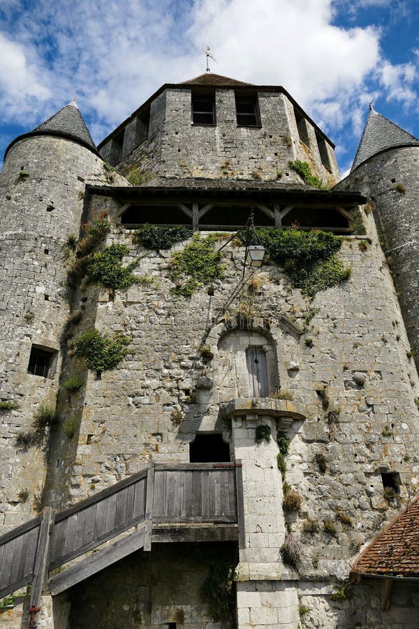 The Old Keep Called “Tour César” in Provins Stock Image - Image of ...
