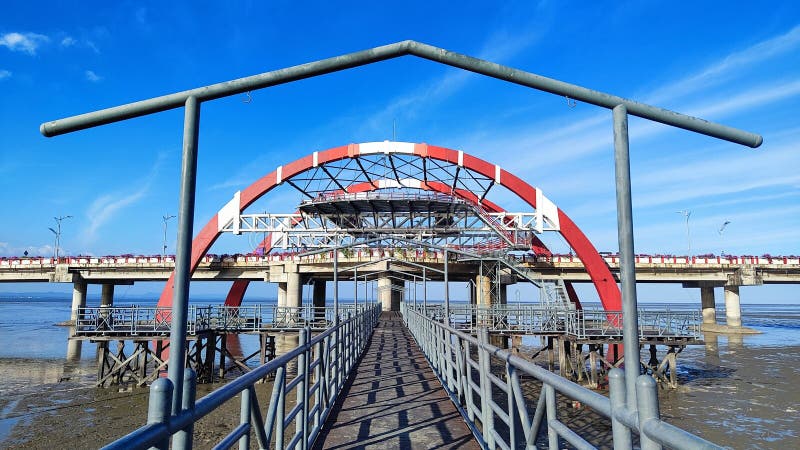 Old Kenjeran Beach Tourism, Surabaya City, East Java Stock Photo ...