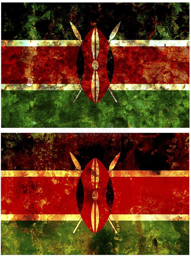 Old kenya flag stock illustration. Illustration of drop - 207026048