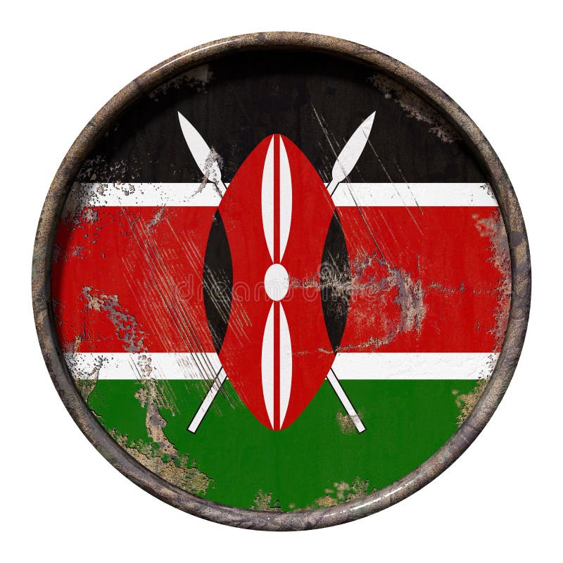 Old Kenya Flag in Brick Wall Stock Illustration - Illustration of ...