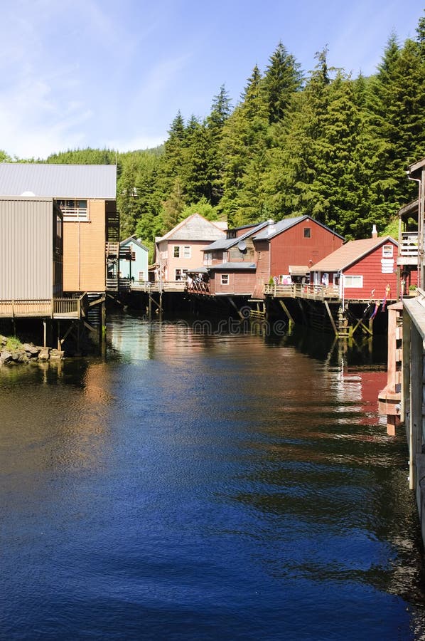 Old Ketchikan stock image. Image of water, picturesque - 15131425