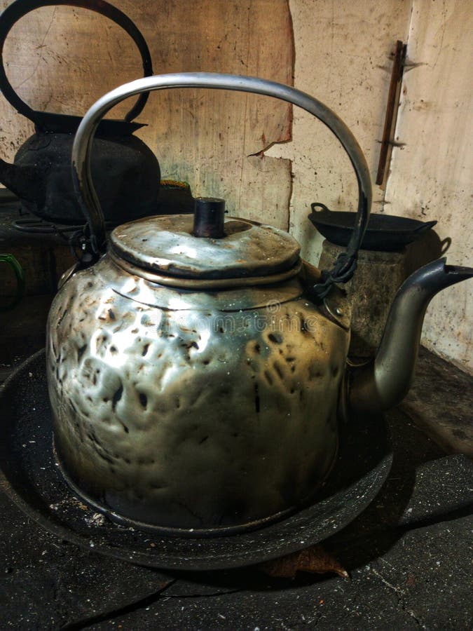 Old kettle with age stock photo. Image of traditional - 255891260