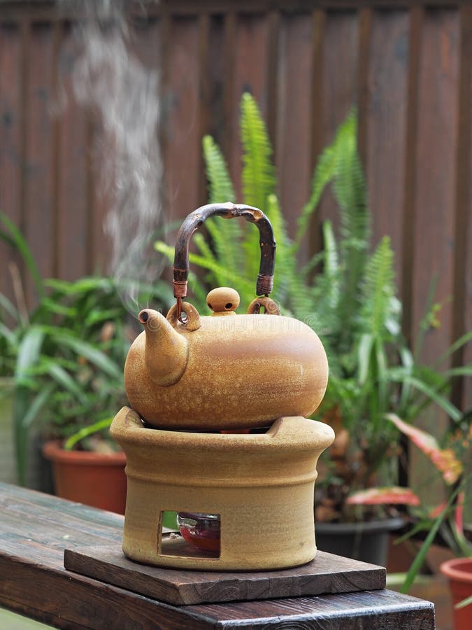 Fireplace kettle stock image. Image of stone, brick, cauldron - 53664747