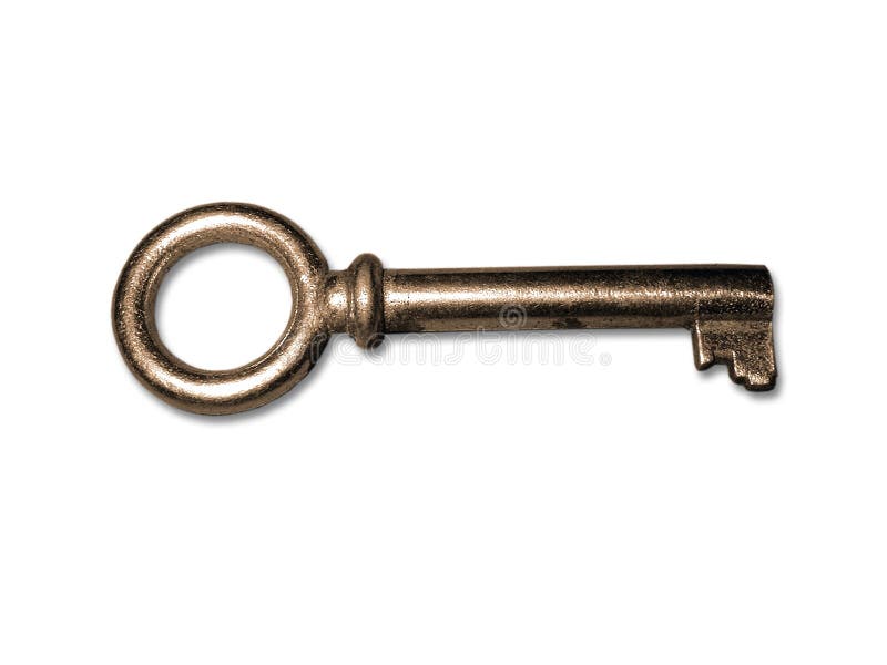 Old key stock photo. Image of isolated, unlock, lock, house - 6668