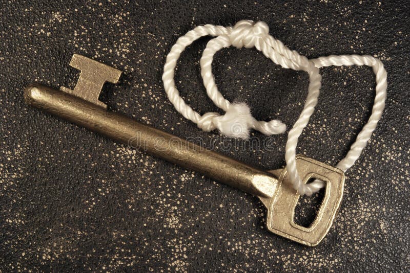 Old Key stock photo. Image of white, knot, wire, grunge - 13281770