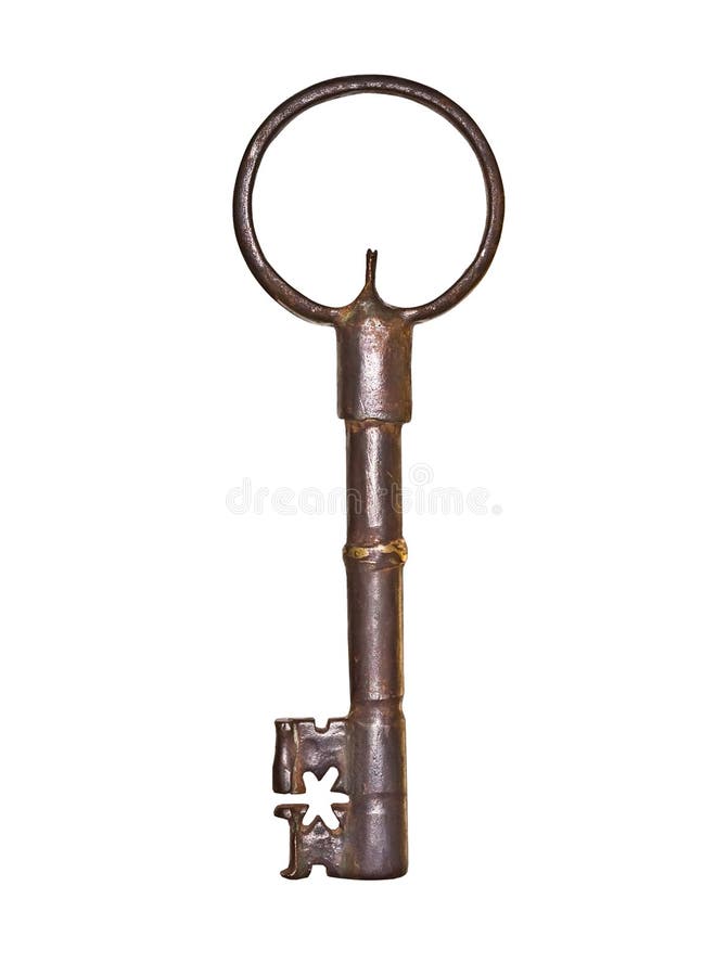 Old Fashioned Big Black Key Stock Image - Image of metal, object: 30765647