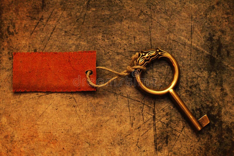 Old key stock image. Image of rough, grunge, blank, burning - 24757481