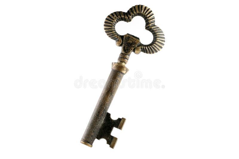 Old Fashioned Big Black Key Stock Image - Image of metal, object: 30765647