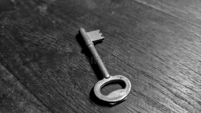 Old key black and white stock photo. Image of metal - 282899484