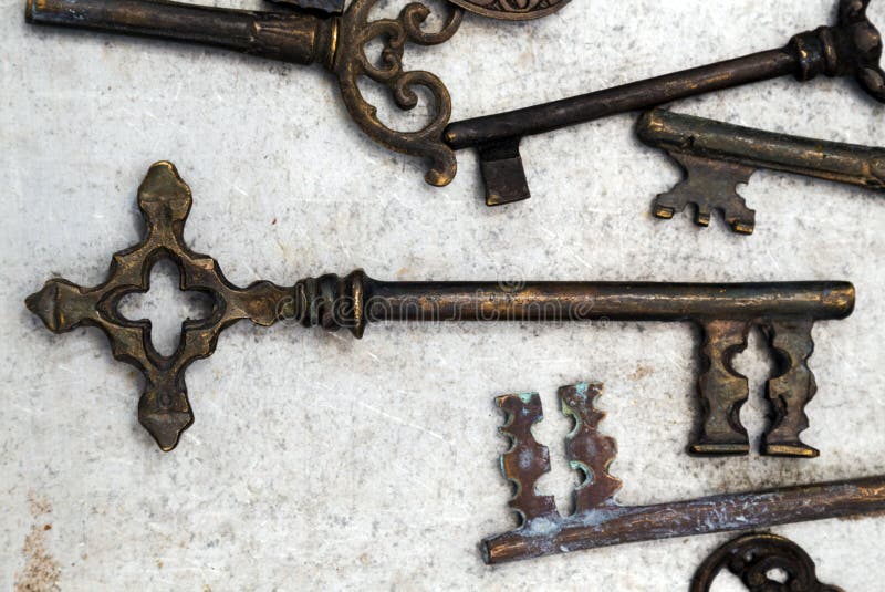 Old key. stock photo. Image of object, home, iron, antique - 43850266