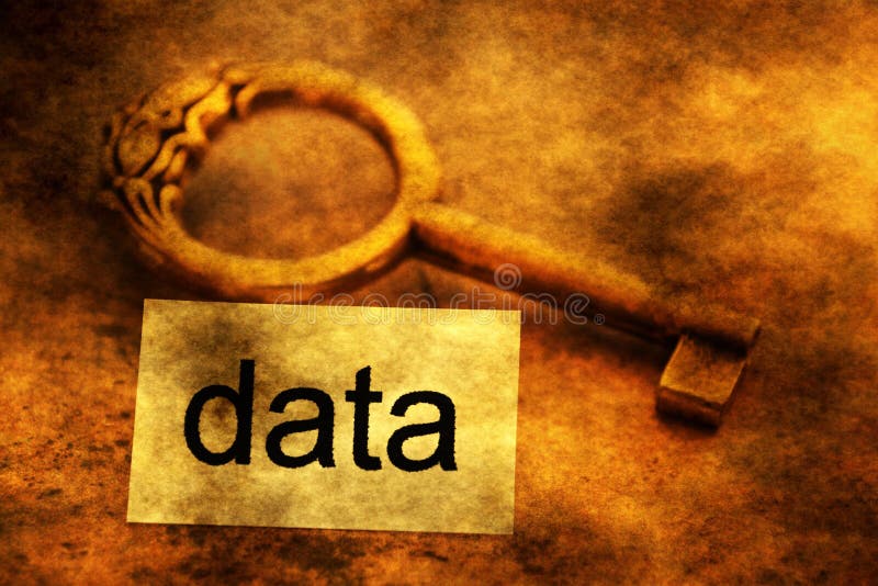 Old key and data tag stock image. Image of lock, digital - 169494767