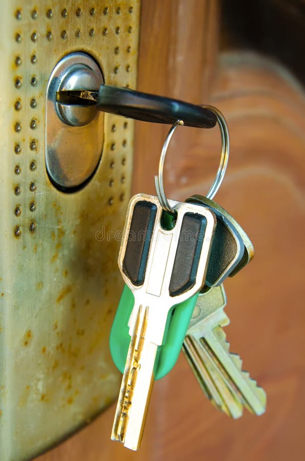 Key in keyhole stock image. Image of aged, detail, lock - 122169791